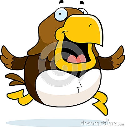 Cartoon Hawk Running Stock Vector - Image: 41818191