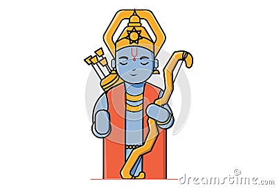 Cartoon Illustration Of God Rama | CartoonDealer.com #167610613