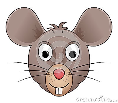 Cartoon Illustration Of Mouse Head | CartoonDealer.com #89823954
