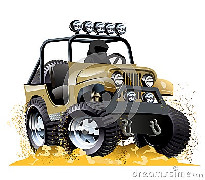 Cartoon Jeep Vector Illustration | CartoonDealer.com #35695958
