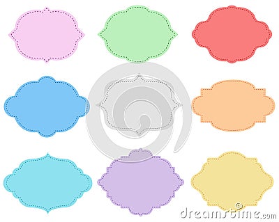 Cartoon Labels Set | CartoonDealer.com #118930957