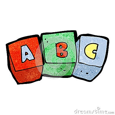 Cartoon Letter Blocks Vector Illustration | CartoonDealer.com #38076436