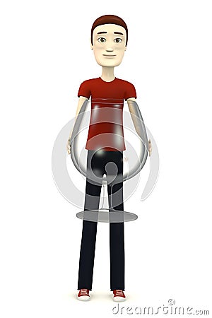 Cartoon Man With Glass Royalty-Free Stock Photo | CartoonDealer.com ...