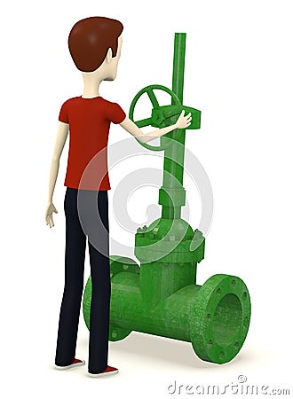 Cartoon Man With Valve Royalty-Free Stock Photo | CartoonDealer.com ...
