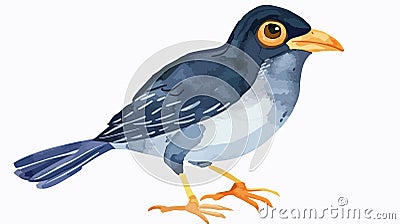Cartoon Mynah Bird Vector Illustration For Animation Projects ...