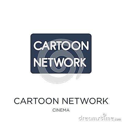 Cartoon Network Icon. Trendy Flat Vector Cartoon Network Icon On ...