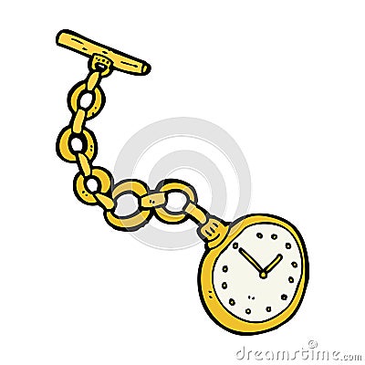 Cartoon Old Pocket Watch Royalty Free Stock Images - Image: 37018059