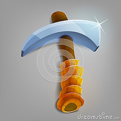 Cartoon Pickaxe. Vector Illustration. | CartoonDealer.com #70546385