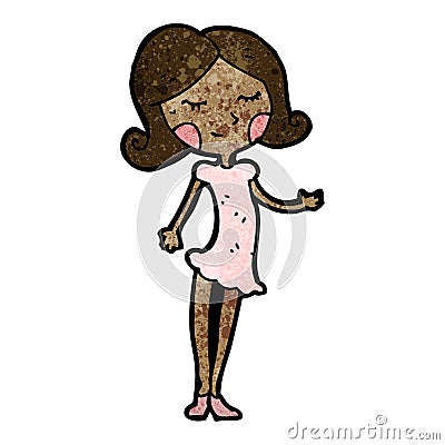 Cartoon Pretty Girl Vector Illustration | CartoonDealer.com #38062902