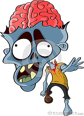 Cartoon Reanimated Zombie Royalty Free Stock Photo - Image: 26982475