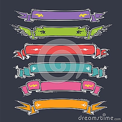 Cartoon Ribbons Set | CartoonDealer.com #43271093
