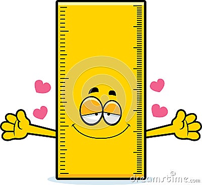 Cartoon Ruler Hug Stock Vector - Image: 47756730