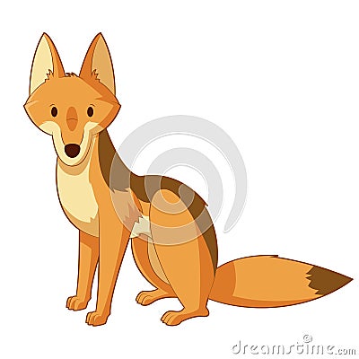 Cartoon Smiling Jackal Stock Vector - Image: 68961757