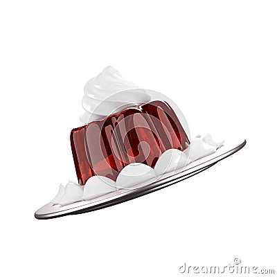 Cartoon Style Delicious Jello 3D. Royalty-Free Stock Image ...