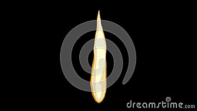 Candle Fire 2D Animation with Alpha Channel Stock Video - Video of ...