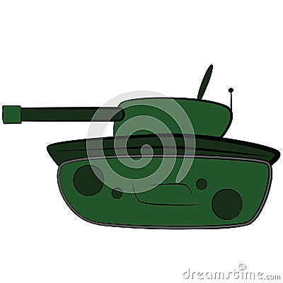 Cartoon Tank Vector Illustration | CartoonDealer.com #7648440