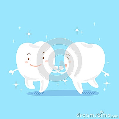 Cartoon Tooth With Whiten Vector Illustration | CartoonDealer.com #90536554
