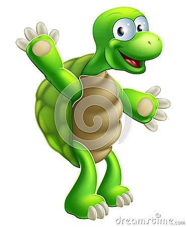 Cartoon Tortoise Or Turtle Waving Royalty Free Stock Photo - Image ...