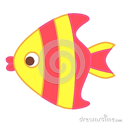 Cartoon Tropic Fish. Vector Clip Art | CartoonDealer.com #246251122