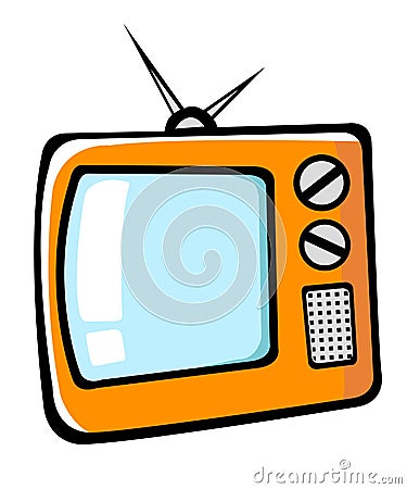 Cartoon TV Stock Image - Image: 7782161