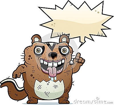 Cartoon Ugly Chipmunk Talking Stock Vector - Image: 47480038