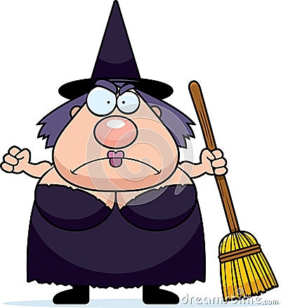 Cartoon Witch Angry Stock Vector - Image: 41819572