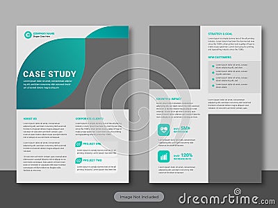 Case Study Template With Minimal Design Stock Photo | CartoonDealer.com ...