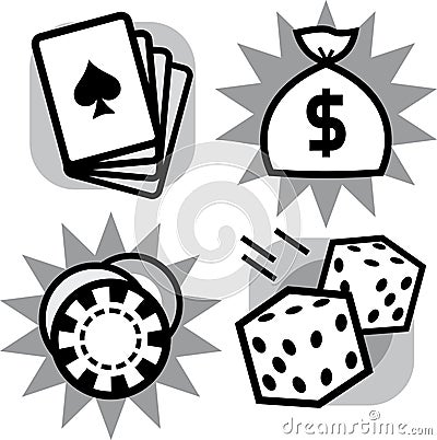 Casino Gambling Items (Vector) Royalty Free Stock Photo - Image: 19750475