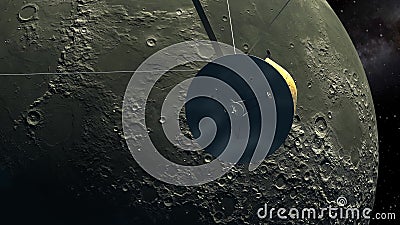 Cassini Orbiter Passing Moon Stock Video - Video of lander, atmosphere ...