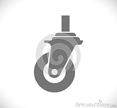 Caster Wheel Icon Vector Illustration | CartoonDealer.com #210014130
