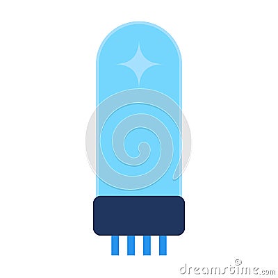 Cathode Ray Tube Lamp LED Bulb Icon Vector Illustration | CartoonDealer ...