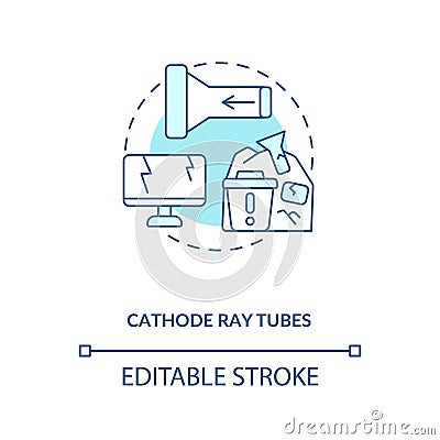 Cathode Ray Tubes Concept Icon Cartoon Vector | CartoonDealer.com ...