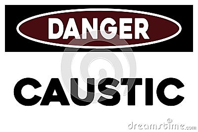 Caustic Warning Sign Vector Illustration | CartoonDealer.com #341723062