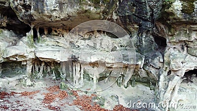 The Cave Grotto in the Forest Stock Video - Video of caving, mysterious ...