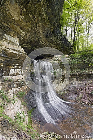 Cave And Waterfall Stock Image | CartoonDealer.com #71286583