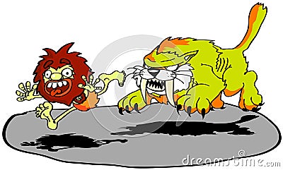 Caveman Scared Stock Images - Image: 13164514