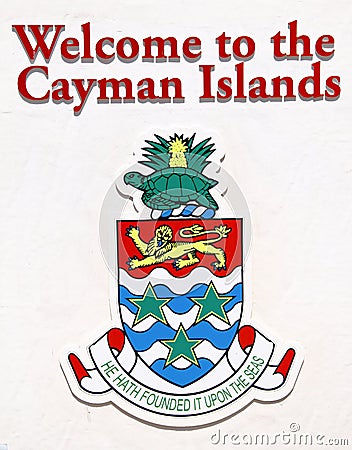 Cayman Islands Welcome Sign Stock Photos - Image: 18804883