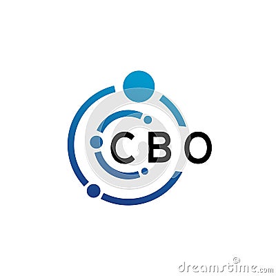 CBO Letter Logo Design On White Background. CBO Creative Initials ...