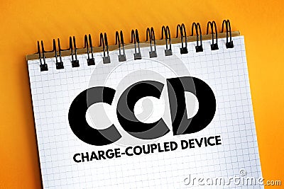 CCD - Charge-coupled Device Acronym Text On Notepad, Abbreviation ...