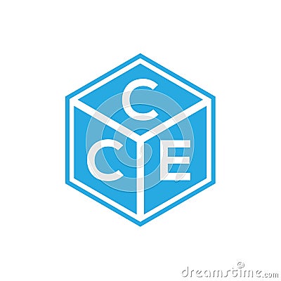 CCE Letter Logo Design On Black Background. CCE Creative Initials ...