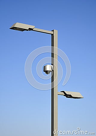 Cctv Camera And Street Light Royalty Free Stock Photography - Image ...