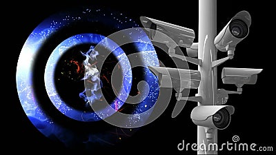 CCTV cameras and countdown stock video. Video of cctv - 167014039