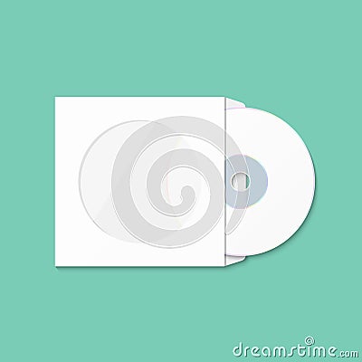 CD Cover Template DWD. Box For CD-R. Vector Illustration ...