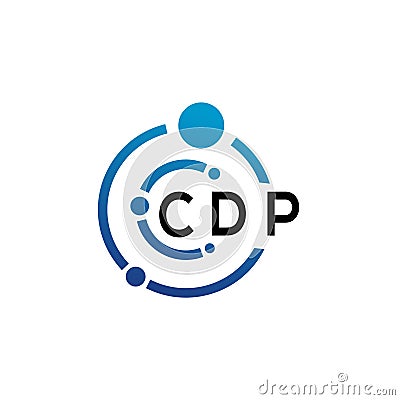 CDP Letter Logo Design On White Background. CDP Creative Initials ...