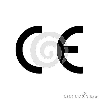 CE Mark Symbol. European Conformity Certification. Cartoon Vector ...