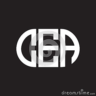 CEA Letter Logo Design On Black Background. CEA Creative Initials ...