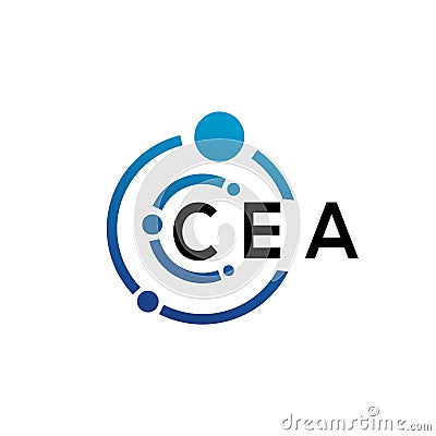 CEA Letter Logo Design On White Background. CEA Creative Initials ...