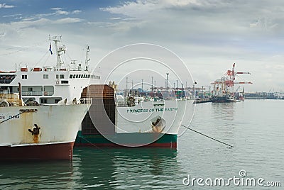 Cebu City Philippines Container Port Editorial Image | CartoonDealer ...