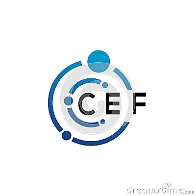 CEF Letter Logo Design On White Background. CEF Creative Initials ...