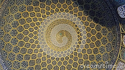 Persian Style Ceiling Mural Paintings Royalty-Free Stock Photo ...